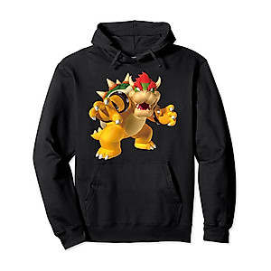 Super Mario Bowser 3D Poster Pullover Hoodie