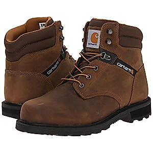 Carhartt Men's CMW6174 Traditional Welt 6" Soft Toe Non WP Boot Construction Shoe, Dark Brown Oil Tanned, 10