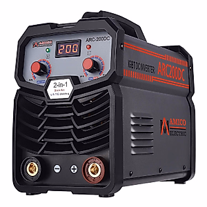 ARC-200, 200-Amp Stick Arc & Lift-TIG Combo Welder, 100-250V Wide Voltage, 80% Duty Cycle, Compatible with all Electrodes: E6010 E6011 E6013 E7014 E7018 etc.