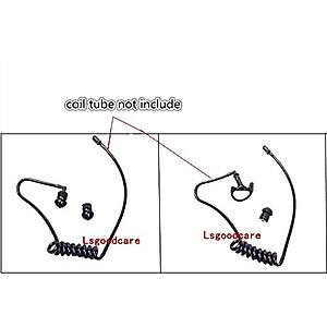 Replacement Earmold Earbud (Left and Right Ear) for Two Way Radio Acoustic Coil Tube Earpiece - Open Ear Insert Earmould Earbuds Black, Medium, Soft Silicone Material, 10 Pairs, Lsgoodcare
