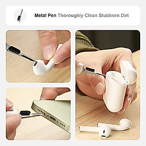 Airpod Cleaner Kit，Earbud Cleaning Kit for Airpods Pro 1 2 3, Xsusmdom Cleaning Pen for Wireless Earbuds, 3 in 1 Multi-Purpose case Cleaning Tool