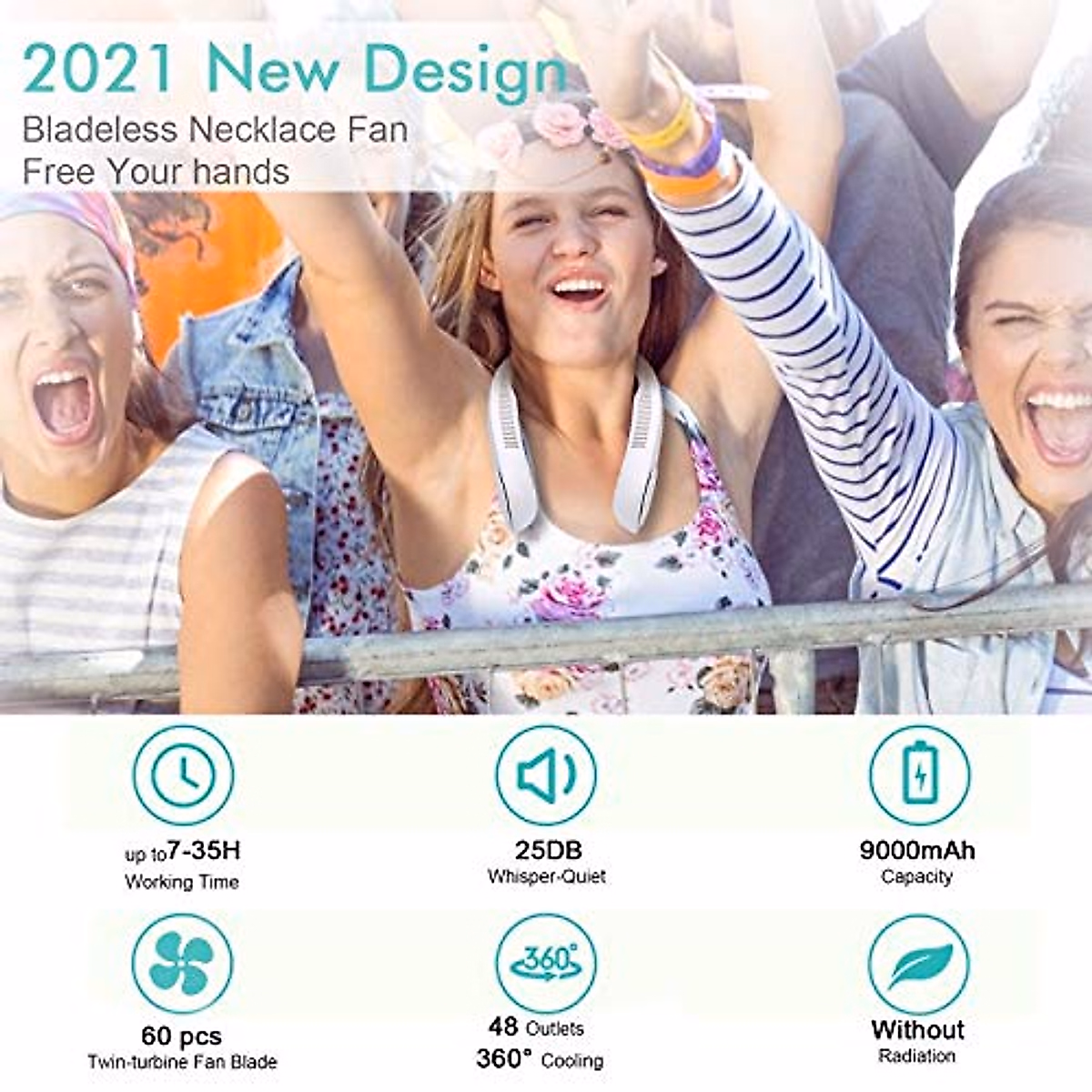 BOHOFAM portable Neck Fan