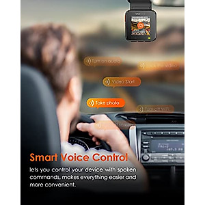 【Bundle: Vantrue E1 Lite 1080P WiFi Mini Dash Cam with GPS and Speed + CPL + Type C USB Hardwire Kit】 E1 Lite 1080P WiFi Mini Dash Cam with GPS and Speed, Free APP, Voice Control