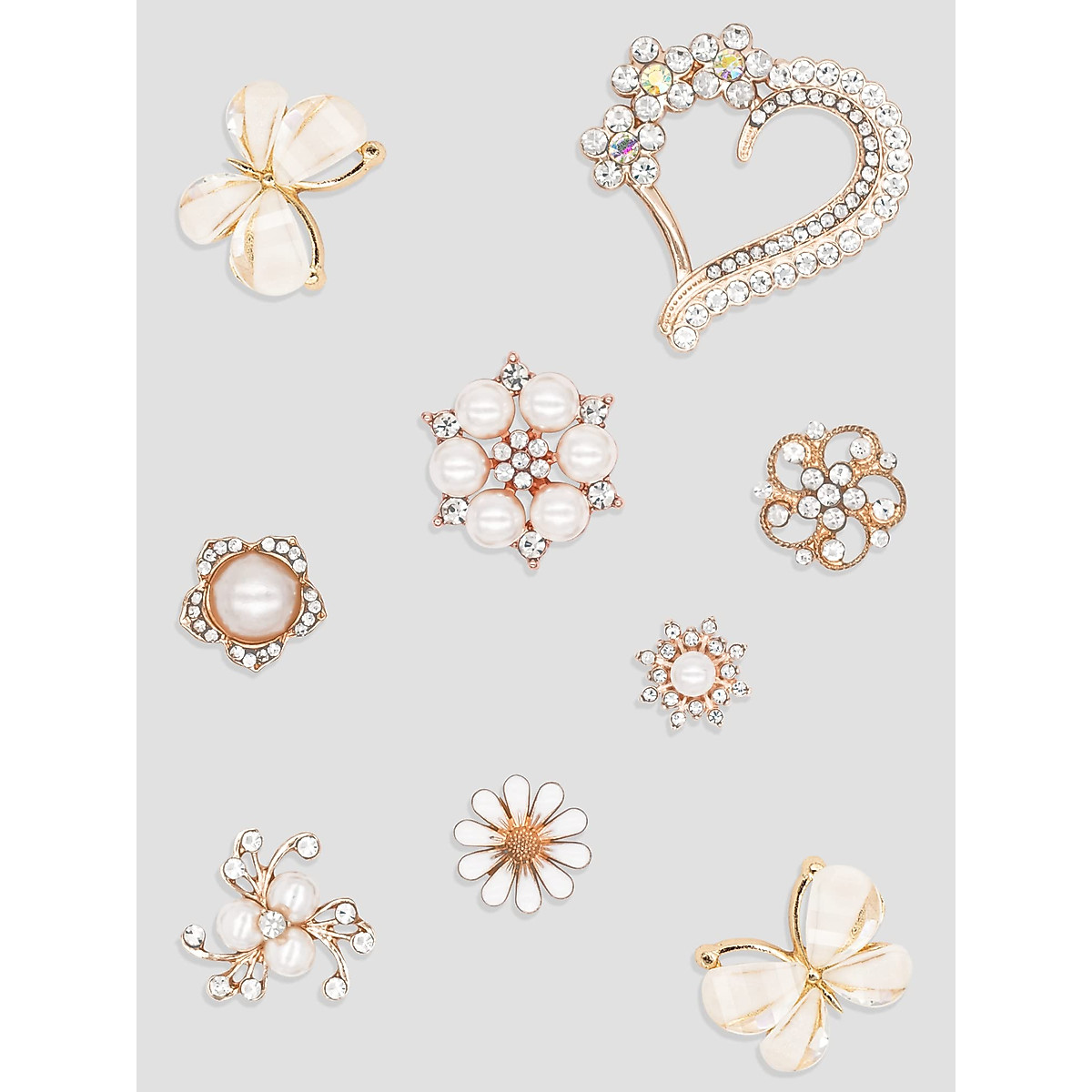 Acwenie Shoe Charms Bling for Croc Jewelry Accessories Decoration for Women Girls Party Favors Birthday Gifts