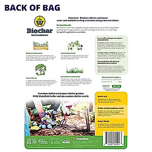 Wakefield BioChar – Premium Garden Soil Conditioner – OMRI Listed, Bio Char for Raised Gardens, Potting Mix, Lawns – 1 cu/ft (25 pounds)