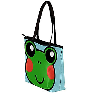 Tote Bag Women Satchel Bag Handbag Stylish Tote Handbag for Women Hobo Bag Fashion Crossbody Bag, cartoon animal frog