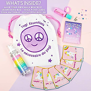Just My Style MoodJoy Young Butterfly Yoga & Meditation Set by Horizon Group USA, Yoga and Meditation Accessories, Yoga Mat Spray Tea Tree, Eucalyptus Essential Oil Rollerball, Yoga Cards for Kids
