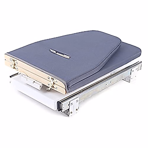 YIPONYT Ironing Board Retractable Ironing Board Closet Folding 180° Rotation Pull-Out Stow Away Easy to Install Gray