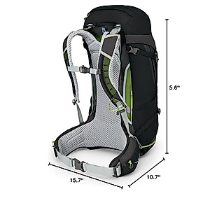 Osprey Stratos 36 Men's Hiking Backpack, Black, Small/Medium