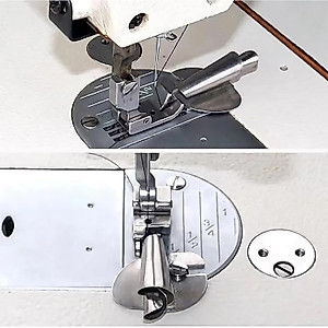Sewing Rolled Hemmer Foot, 3mm-8mm 6 Sizes Wide Sewing Rolled Hem Presser Foot, Sewing Machine Presser Foot, Hemming Foot Kit for Sewing Rolled Hemmer Presser Foot (5mm)