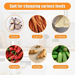 Luxiv Mezzaluna Knife Salad Chopper, Salad Chopper Stainless Steel Mezzaluna Knife with Protection Cover Vegetable Chopper Mincing Knife for Pizza, Cheese, Onion, Carrot, Pepper, Garlic (black)