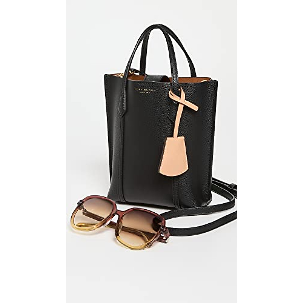 Tory Burch Women's Perry Mini Tote, Black, One Size