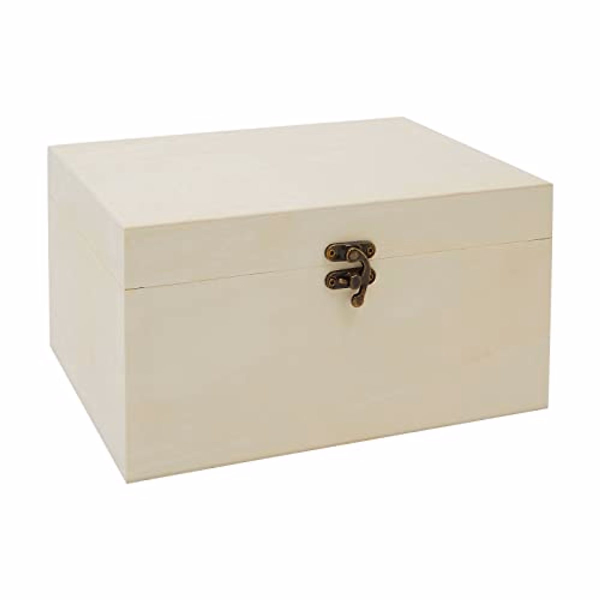 Juvale 5 Pack Unfinished Wooden Boxes with Hinged Lids Arts and Crafts, Wood Storage Boxes to Paint (Natural, 5 Assorted Sizes)