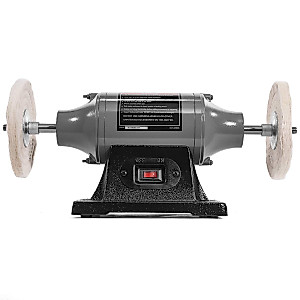 XtremepowerUS 6-Inch Electric Polisher Benchtop Buffer Grinder Motor Polishing Grinder Machine Dual Buffer