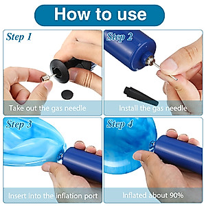 Threan 6 Pieces Bouncing Ball for Kids Marbleized Bouncy Balls Inflatable Ball Pump with Air Needle Colorful Bouncy Balls Cloud Bouncing Balls for Pets Adults Handballs Playground(8.5 Inches)