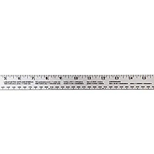 Great Neck Mayes 10189 36 Inch Aluminum Yardstick, Lightweight Straight Edge Ruler for Construction, Architecture, Drawing, and Engineering, Accurate and Straight Edge Measuring