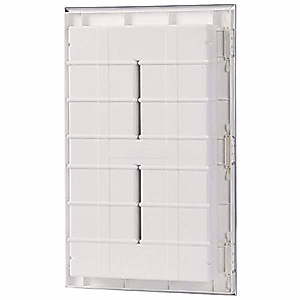 Zaca 11-1-26-32 Regulus Frame Recessed Mount Medicine Cabinet-Reversible for Left/Right Swing, 26"L x 16"W, 6 Shelf, Chrome