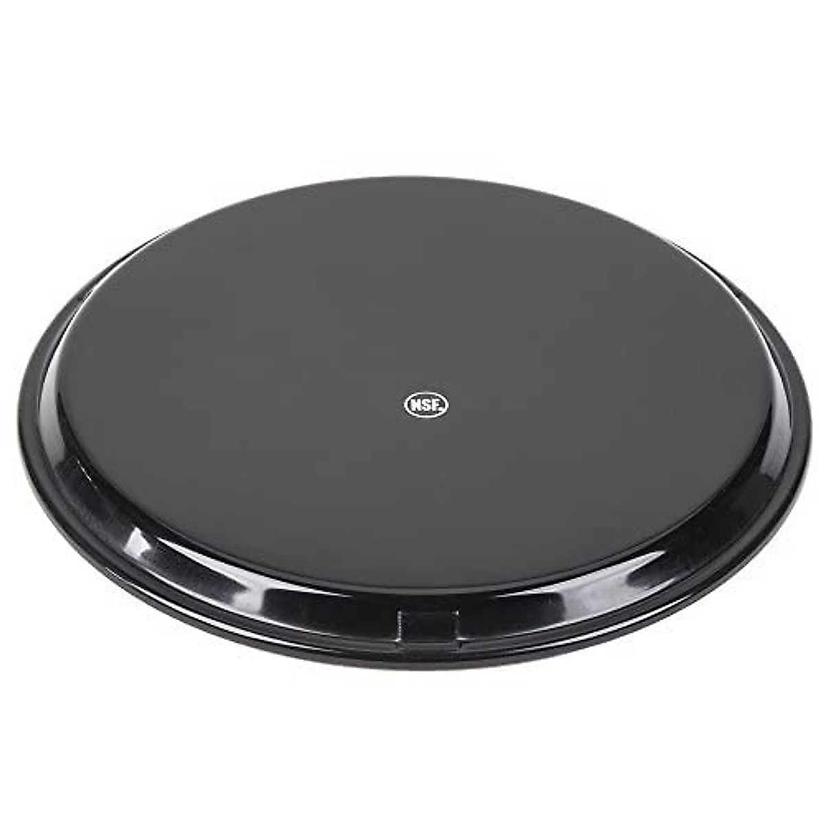 TrueCraftware Set of 2 Round 16" Non-Slip Serving Trays Black- Serving Tray Serving Coffee Appetizer Breakfast Perfect for Kitchen Café Hotel and Restaurants