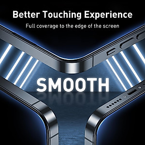 MOCOLL Anti Blue Light Screen Protector Compatible for iPhone 14 Plus/13 Pro Max 6.7 inch Tempered Glass Ultra HD Full Screen Film 9H Hardness Anti-scratch Bubble-free