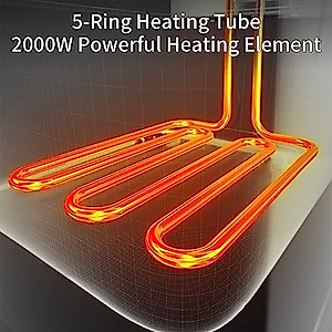 TAIMIKO Commercial Deep Fryer 2000W 10L Stainless Steel French Fry Deep Fat Fryer with Basket,Commercial Restaurant,Fast Food Restaurant