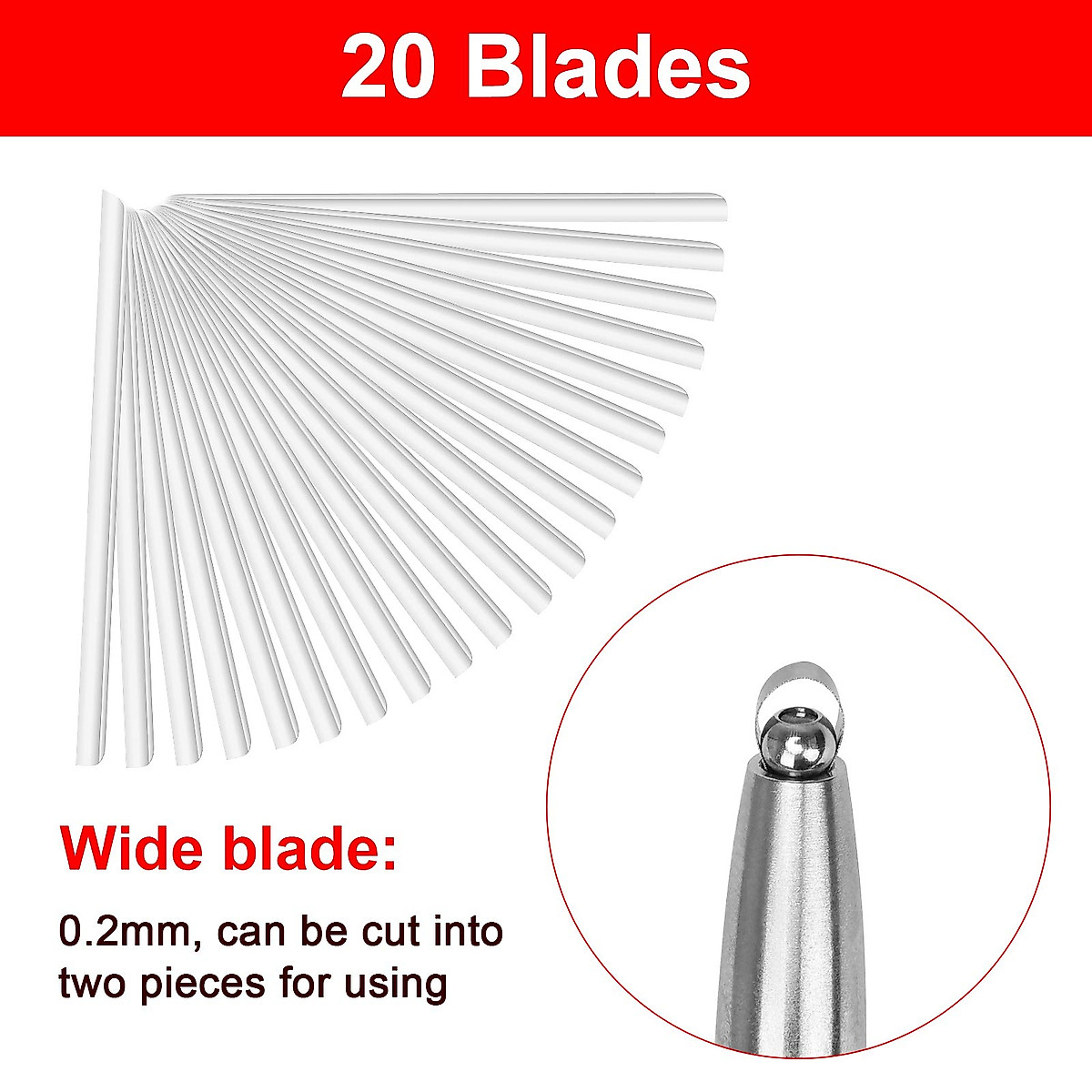 AHIER Hair Razor Pen, Hair Tattoo Trim Styling Face Eyebrow Shaping Device, Engraved Pen with 20 Blades, DIY Hair Styling Eyebrows Beards Razor Tool (pen with blade)
