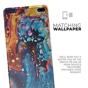 DesignSkinz Blurred Abstract Flow V12 Protective Vinyl Decal Wrap Skin Cover Compatible with The Samsung Galaxy S20 (Screen Trim & Back Glass Skin)