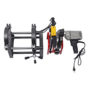 Pipe Butt Fusion Welder 2 Clamps 2.48-7.87'' Hand-Push Pipe Welder Pipe Welder Tube Butt Fusion Machine Hot Melt Solder for PE PP PB PVDF HDPE PVC (63-200)