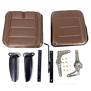 YILIKISS Forklift Seat with Armrest Universal Tractor Seat Comfort Ride Lawn Mower, Garden Tractor UTV/ATV Seat