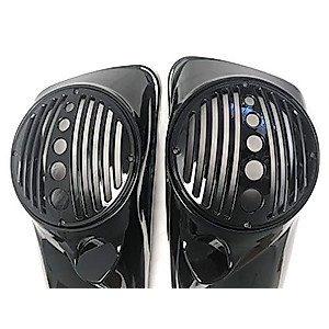 Mutazu 8" Speaker Lids w/Tweeter Port for Harley 2014 up Touring Models