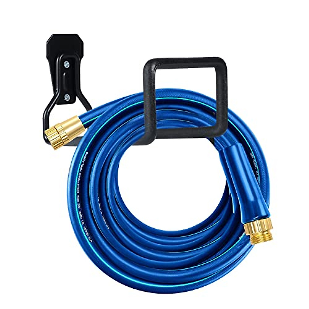 TOZA Hose Holder,Garden Hose Holder Hook Heavy Duty Metal Hose Hanger Wall Mount Holds Up to 100-150Ft Hose for Outside Garden Yard Garage