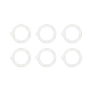 Bormioli Rocco Jar Replacement Gaskets (Set of 6): 3.5’’ Diameter Fido Jar Compatible, Food Grade Rubber, Leakproof Sealing Rings for Standard Sized Mouth Canning and Storage Containers