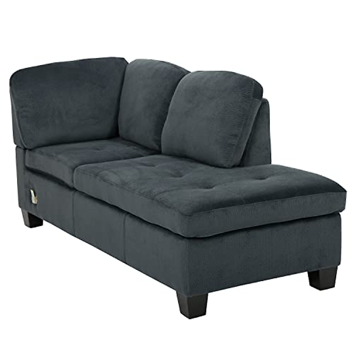 Christopher Knight Home Canterbury Fabric Sectional Set, Charcoal