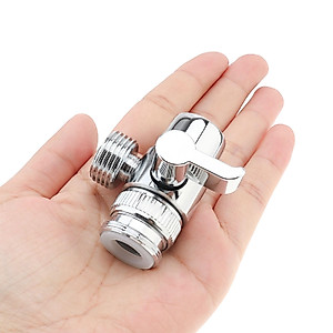 Sink Faucet Diverter Valve, PNXKTXO Sink Valve Diverter Faucet Splitter for G1/2" Shower Hose, Kitchen, Bathroom Replacement Part Adapter M22 X M24