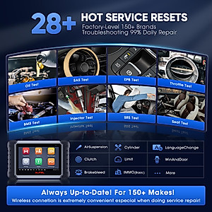 Autel MaxiCOM MK808BT PRO Scanner: 2024 Full Bidirectional Tool Level-up of MK808S MX808S MK808Z MK808, OS 11, 4G+64G 2.4G&5G WIFI, Active Test, 28+ Service, All Sys Diagnostics AutoAuth BT506 Support