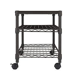 Doshisha NO8052-3 Luminous Steel Rack, Black, TV Stand, Width 31.5 inches (80 cm), Noir Series Storage Shelf