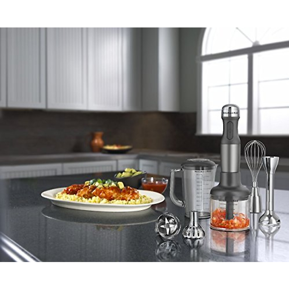 KitchenAid KHB2561CU 5-Speed Hand Blender - Contour Silver