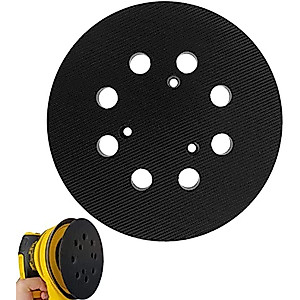M-jump 5 inch 8 Hole Sander Hook and Loop Replacement Pad for DeWalt DW420, DW421, Dw423, DW426, D26451, D26453 Orbital Sander