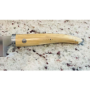Laguiole en Aubrac Cuisine Gourmet Stainless Fully Forged Steel Made In France Cook's Chef 's Knife, 8-in / 20.3cm (Boxwood Handle)
