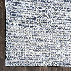 Waverly Machine Washable Distressed Moroccan Slate 7'10" x 9'10" Area Rug, Easy Clean, Non-Shedding, Bed Room, Living Room, Dining Room, Hallway, (8' x 10')