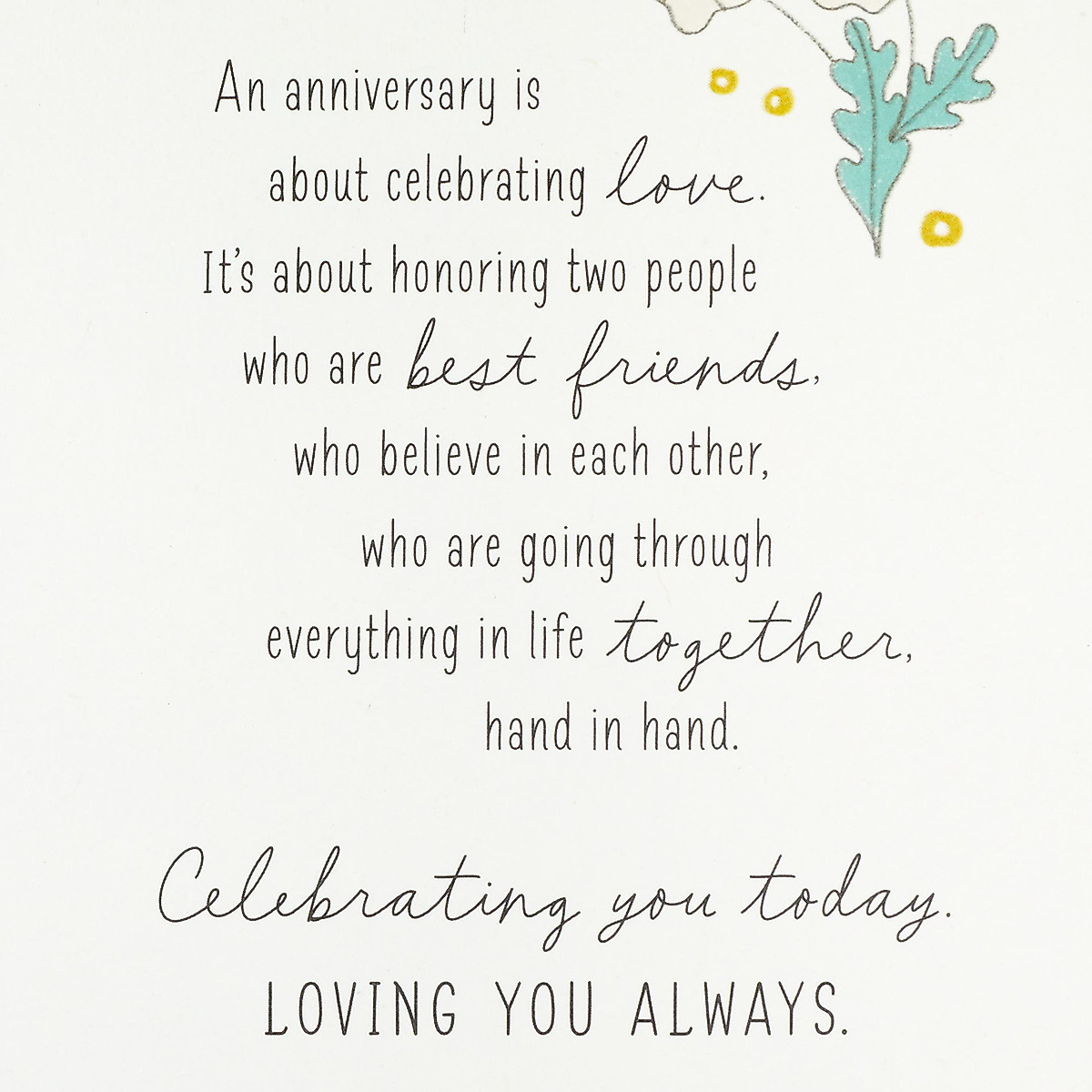 Hallmark Anniversary Card for Couple (So Good Together)