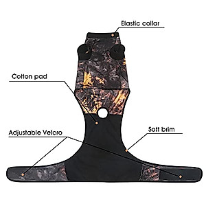 Jiupety Dog Recovery Suit Adjustable, Not Fit Slim and Long Body, Dog Suit for Surgery Recovery, M Size, Anti-Licking Surgical Dog Onesies, Tie-dye.