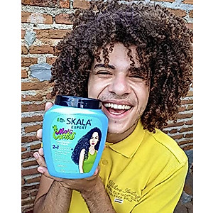 SKALA Mais Cachos Hair Type 3ABC - Eliminate Anti Frizz, For Curly Hair -2 in 1 Conditioning Treatment Cream and Cream To Comb 100% VEGAN 35.2 Oz (1 Pack)