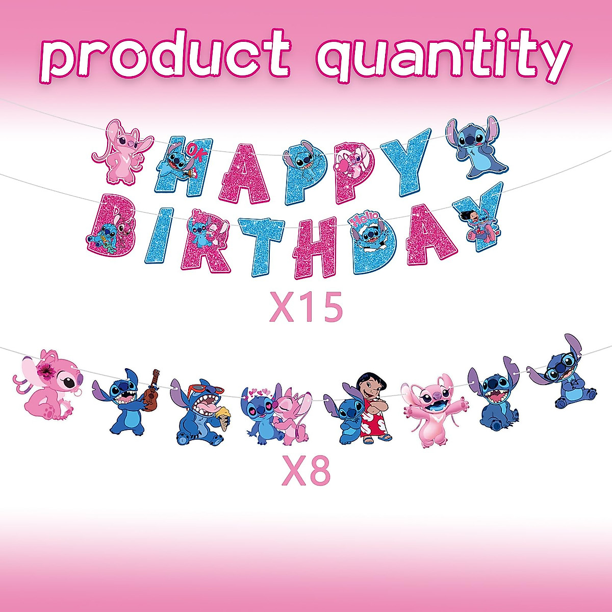 YNOUU Cartoon Birthday Banner Decorations Cartoon Happy Birthday Banner Girls Boys Kids Birthday Party Baby Shower Cartoon Sign Decorations