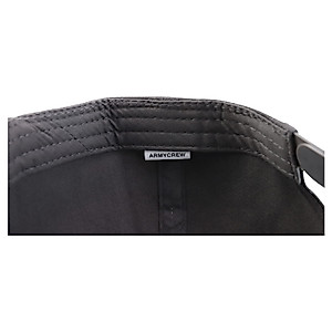 Armycrew Oversized 2XL Structured Flatbill Snapback Cap for Big Heads - Charcoal - 2XL