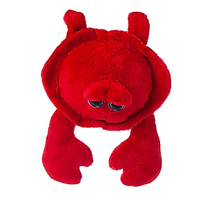 The Petting Zoo Crab Stuffed Animal, Gifts for Kids, Bright Eye Ocean Animals, Red Crab Plush Toy 9 inches