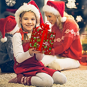 GHONXEUR 5 Pcs Christmas Wrapping Paper Gift Wrap Bulk Art Paper Folded Flat for Baby Shower Birthday Party Decorations Wedding DIY Crafts Gift Packing, 20 x 30 Inch