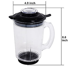 48oz Cup Replacement Parts Compatible with Magic Bullet 250w,Blender Pitcher (NOT include blade)