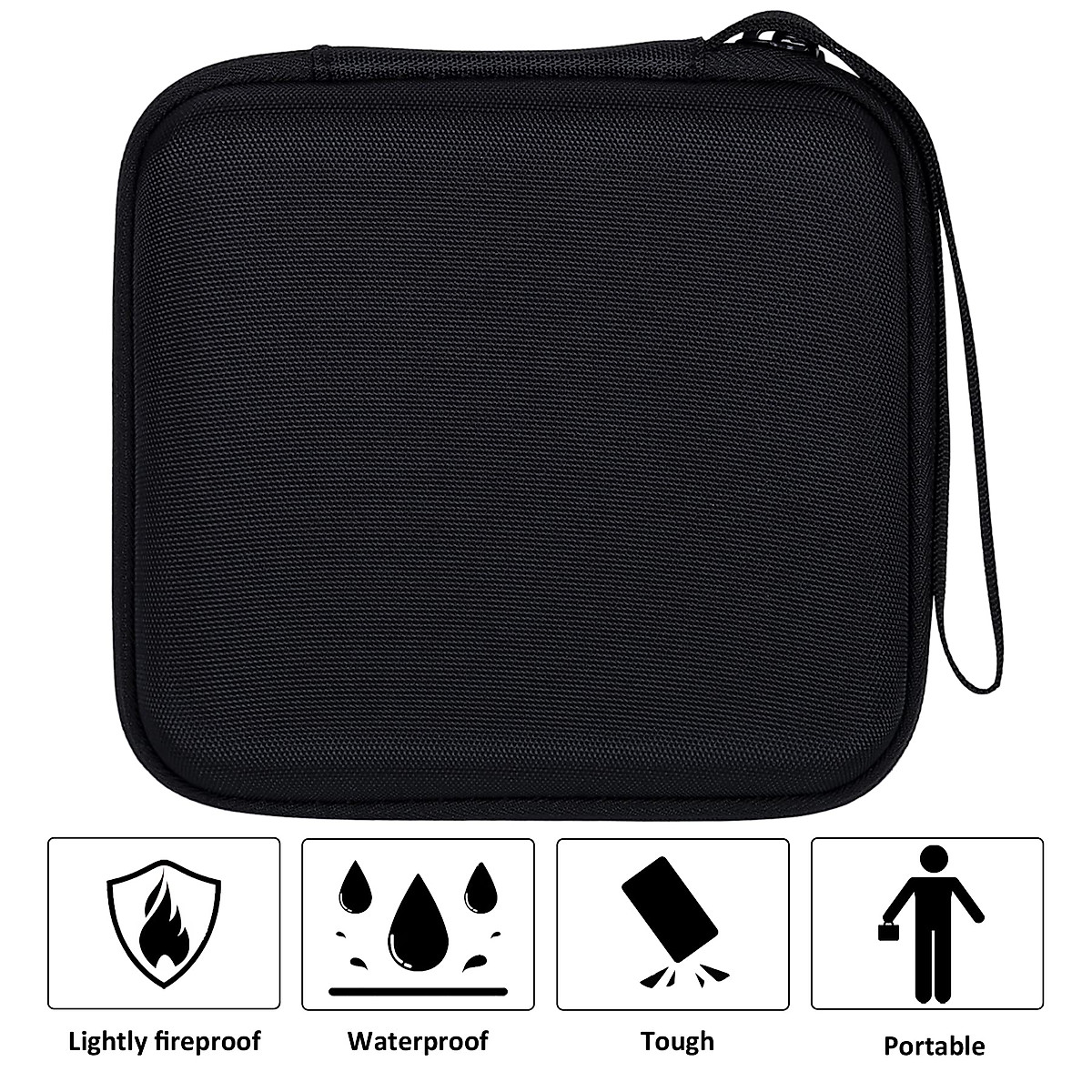 co2CREA Hard Travel Case Replacement for Wahl Professional 8061-100 8164 5-Star Series Rechargeable Shaver Shaper (Black Case)