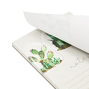 12-Pack Succulent Magnetic Notepads for Refrigerator for Grocery Shopping Lists, To Do Lists, Appointment Reminders, Daily Task Organization, Full Magnetic Back for Locker, Filing Cabinet (3.5x9 in)