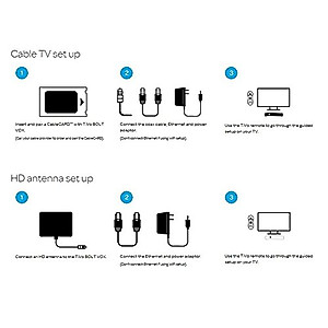 TiVo BOLT VOX 500 GB, DVR & Streaming Media Player, 4K UHD, Now with Voice Control (TCD849500V),Black